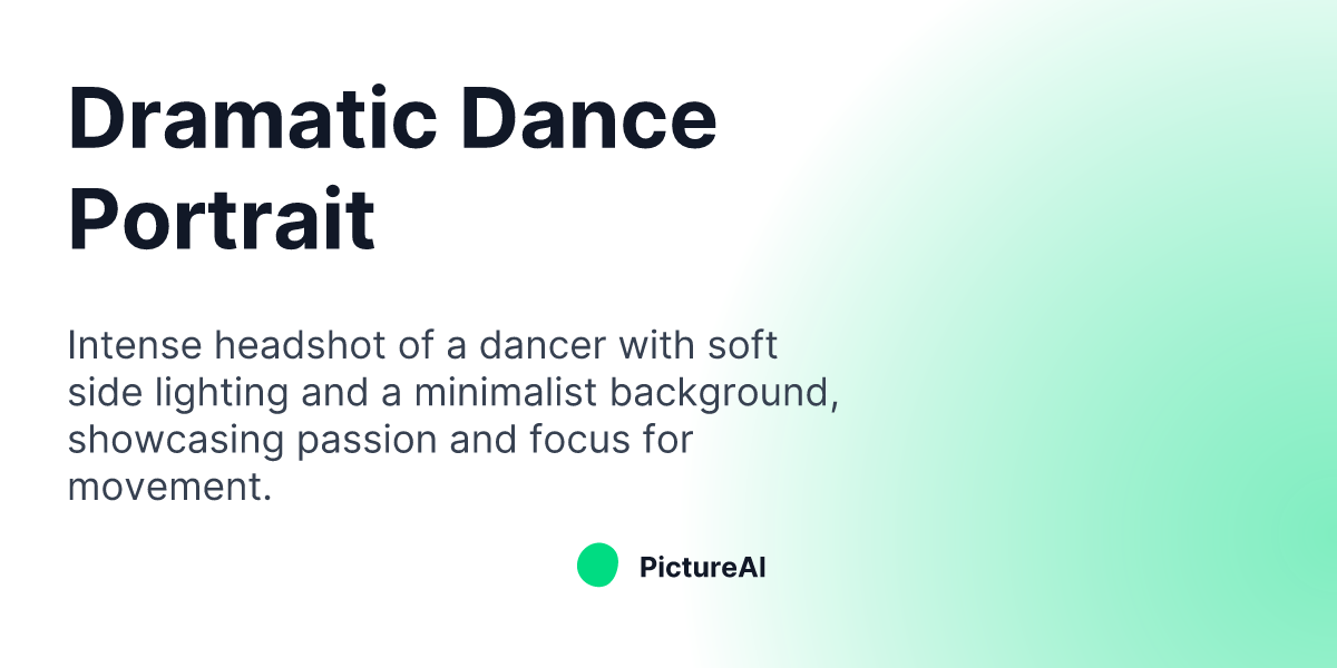 Dramatic Dance Portrait | PictureAI