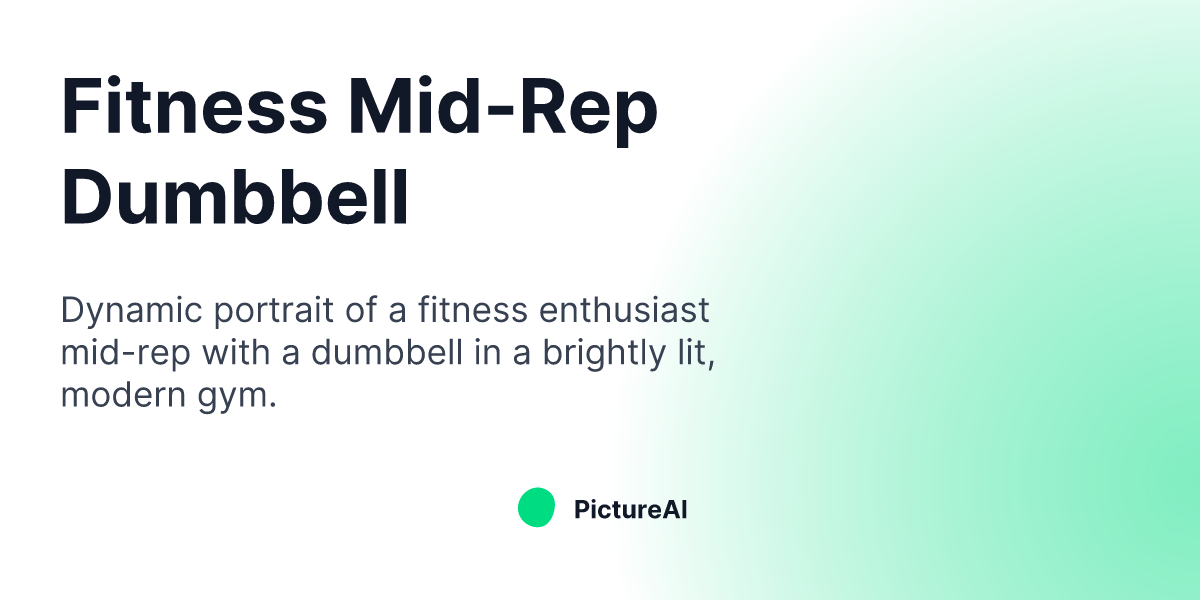 Fitness Mid-Rep Dumbbell | PictureAI