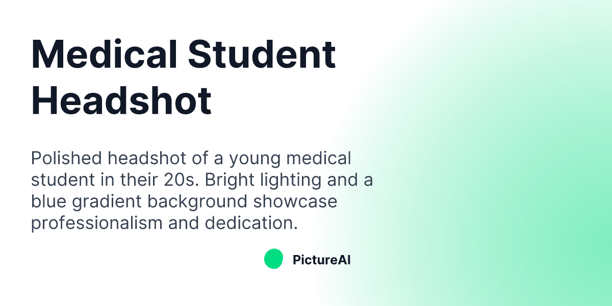 Medical Student Headshot | PictureAI